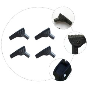 BESPORTBLE 4pcs Canopy Fittings Folding Canopy Tent Coupling Connectors DIY Tent Joint Support Rod Stand Holder Outdoor Tent Accessories Supplies 8.5mm Black