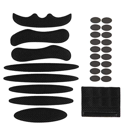 Jipemtra Helmet Padding Foam Kit 27PCS Bicycle Replacement Pads Universal Foam Pads Set for Bike Motorcycle Cycling Racing Outdoors (Black 27pcs MTX)