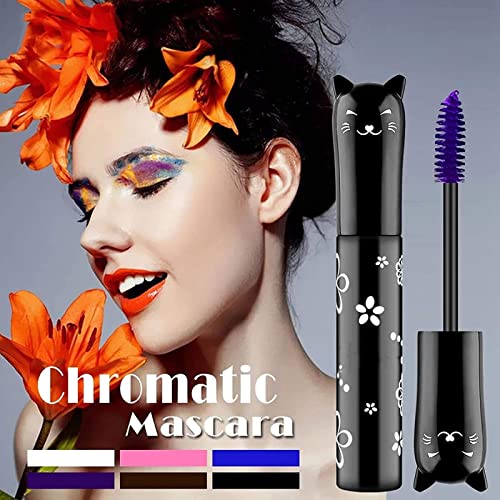 LGSZGDCN Blue Lashes Extensions Mascara Makeup Voluminous Original Volume Building Waterproof Fast Dry Eyelashes Curling Lengthening Eye Lashes Party Stage Use