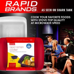 Rapid Ramen Cooker | Microwavable Cookware for Instant Ramen | BPA Free and Dishwasher Safe | Perfect for Dorm, Small Kitchen or Office | Blue