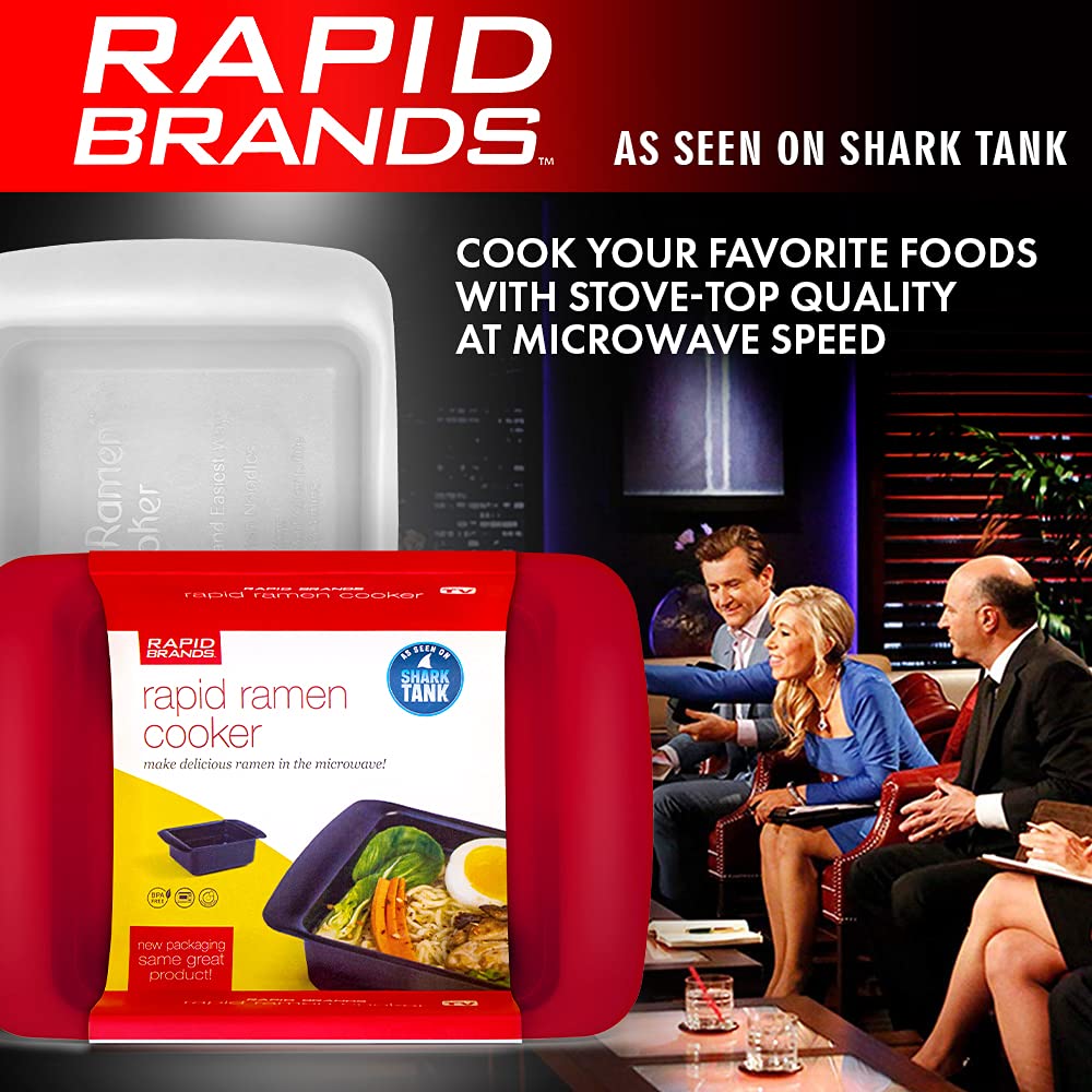 Rapid Ramen Cooker | Microwavable Cookware for Instant Ramen | BPA Free and Dishwasher Safe | Perfect for Dorm, Small Kitchen or Office | Blue