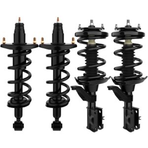 autosaver88 complete struts compatible with 2001-2002 honda civic front & rear shock absorber 4 pcs