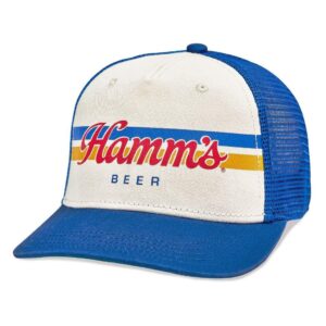 american needle sinclair hamms beer baseball hat adjustable snapback dad hat (21001a-hamms-ryiv)