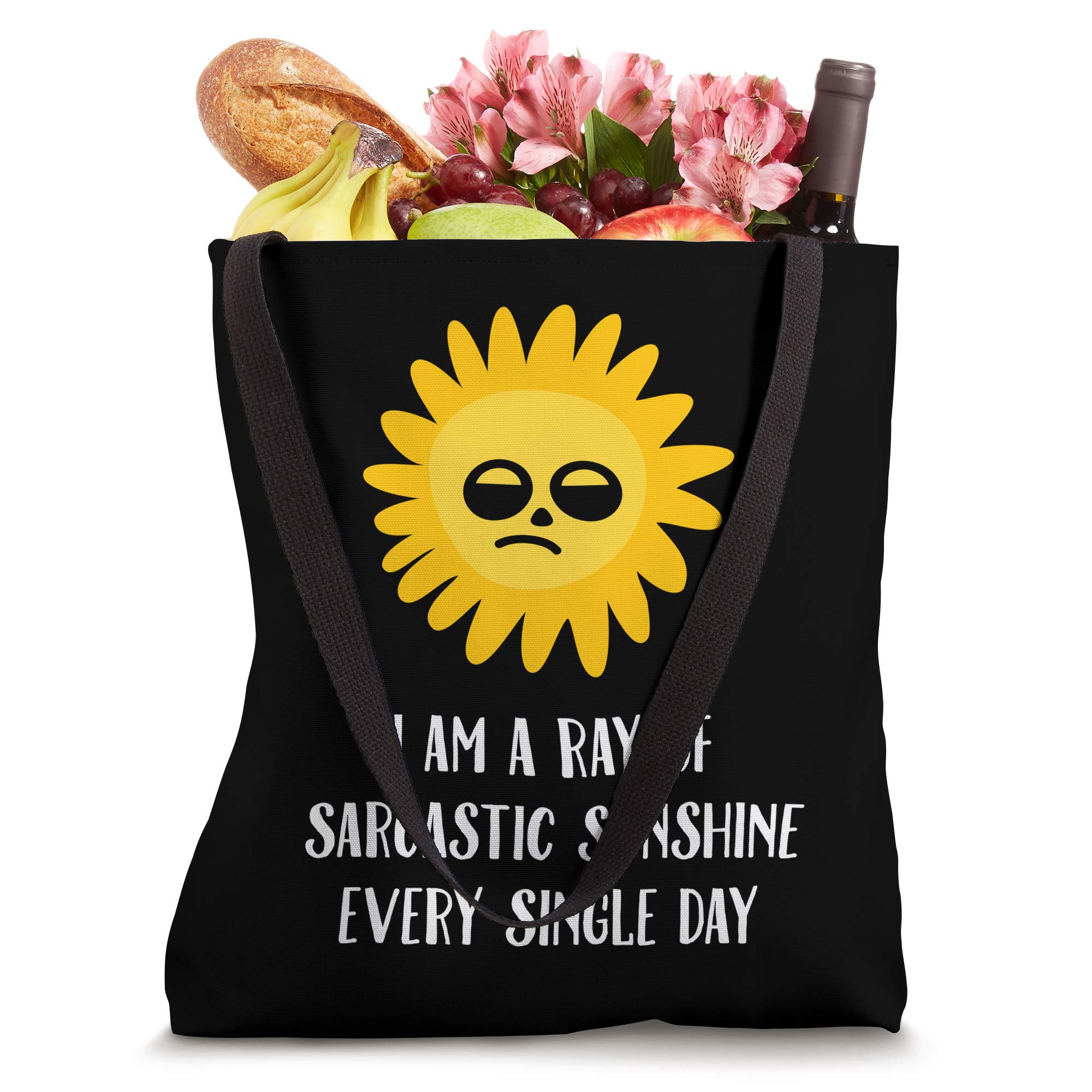 I Am A Ray Of Sarcastic Sunshine Novelty Funny T Tote Bag