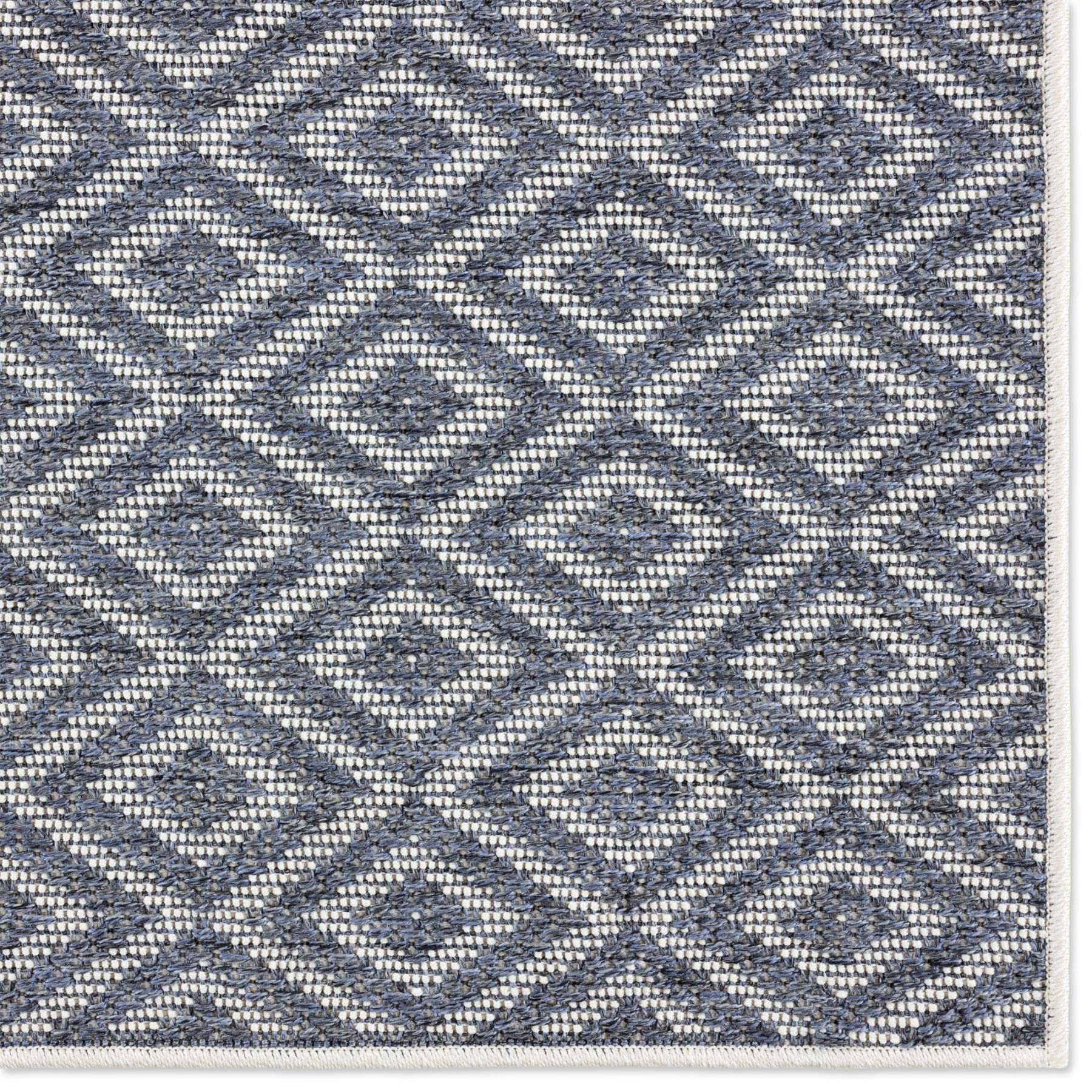 Home Dynamix Tripoli Lydia Modern Indoor/Outdoor Area Rug, Denim/Cream, 6'6"x9'6" Rectangle