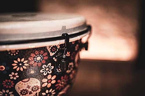 Meinl Percussion Djembe Hand Drum Circle Instrument with Synthetic Shell and Head, Alpine Series — NOT Made in China — Easy Tuning, 2-Year Warranty (ADJ12-SI)