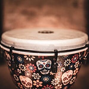 Meinl Percussion Djembe Hand Drum Circle Instrument with Synthetic Shell and Head, Alpine Series — NOT Made in China — Easy Tuning, 2-Year Warranty (ADJ12-SI)