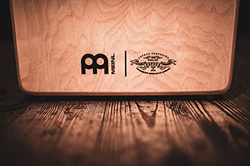 Meinl Percussion Artisan Edition Cajon with Internal Strings for Snare Effect, Baltic Birch/Brown Eucalyptus — Made in Spain — Tango Line, 2-Year Warranty (AETLBE)