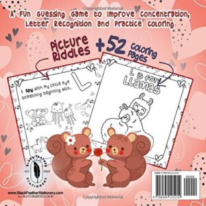 I Spy Tiger Couples & Other Cute Animals: Abc VALENTINE'S DAY Guessing Game Gift For Kids Ages 2-5: Identify Alphabet Letters, Learn New Animal's Names & Color Them! (Valentine's Day For Toddlers)