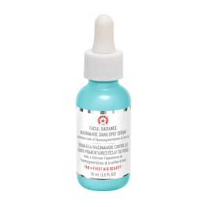 first aid beauty facial radiance niacinamide dark spot serum – evens skin tone + diminishes dark spots – non-irritating hyperpigmentation treatment – 1.0 fl oz