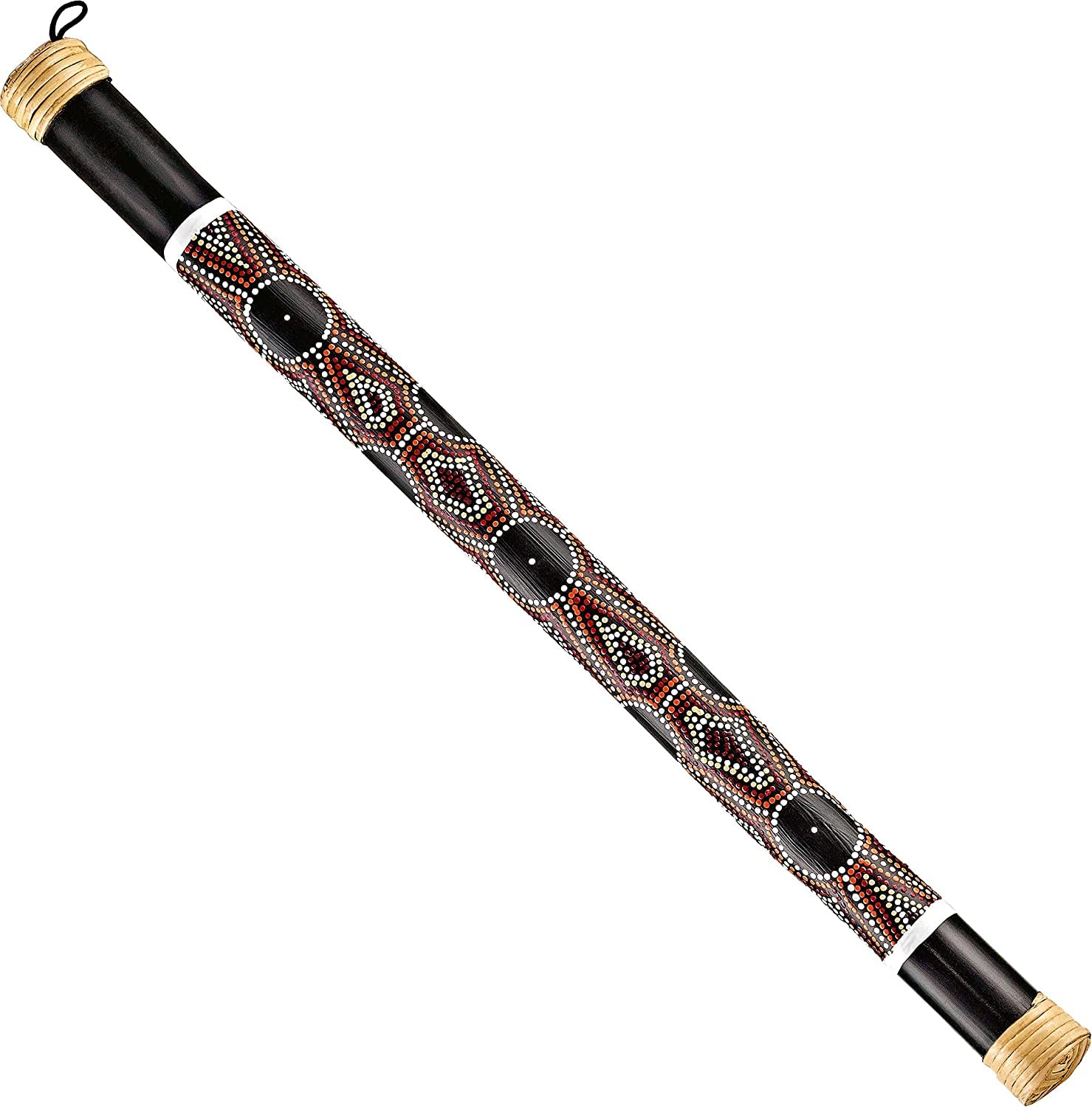 Meinl Sonic Energy 24" Bamboo Rainstick Musical Instrument for White Noise, Hand Painted — Sound Therapy Nature Effect