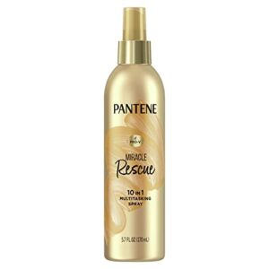 pantene miracle rescue 10-in-1 multitasking leave-in conditioner spray, 5.7 fl oz