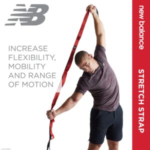 New Balance Stretching Strap with Loops for Flexibility - Stretch Bands for Yoga & Physical Therapy - Exercise & Workout Straps