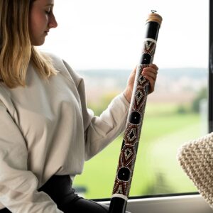 Meinl Sonic Energy 24" Bamboo Rainstick Musical Instrument for White Noise, Hand Painted — Sound Therapy Nature Effect