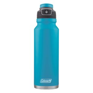 Coleman FreeFlow AUTOSEAL Stainless Steel Water Bottle, 40oz., Caribbean Sea