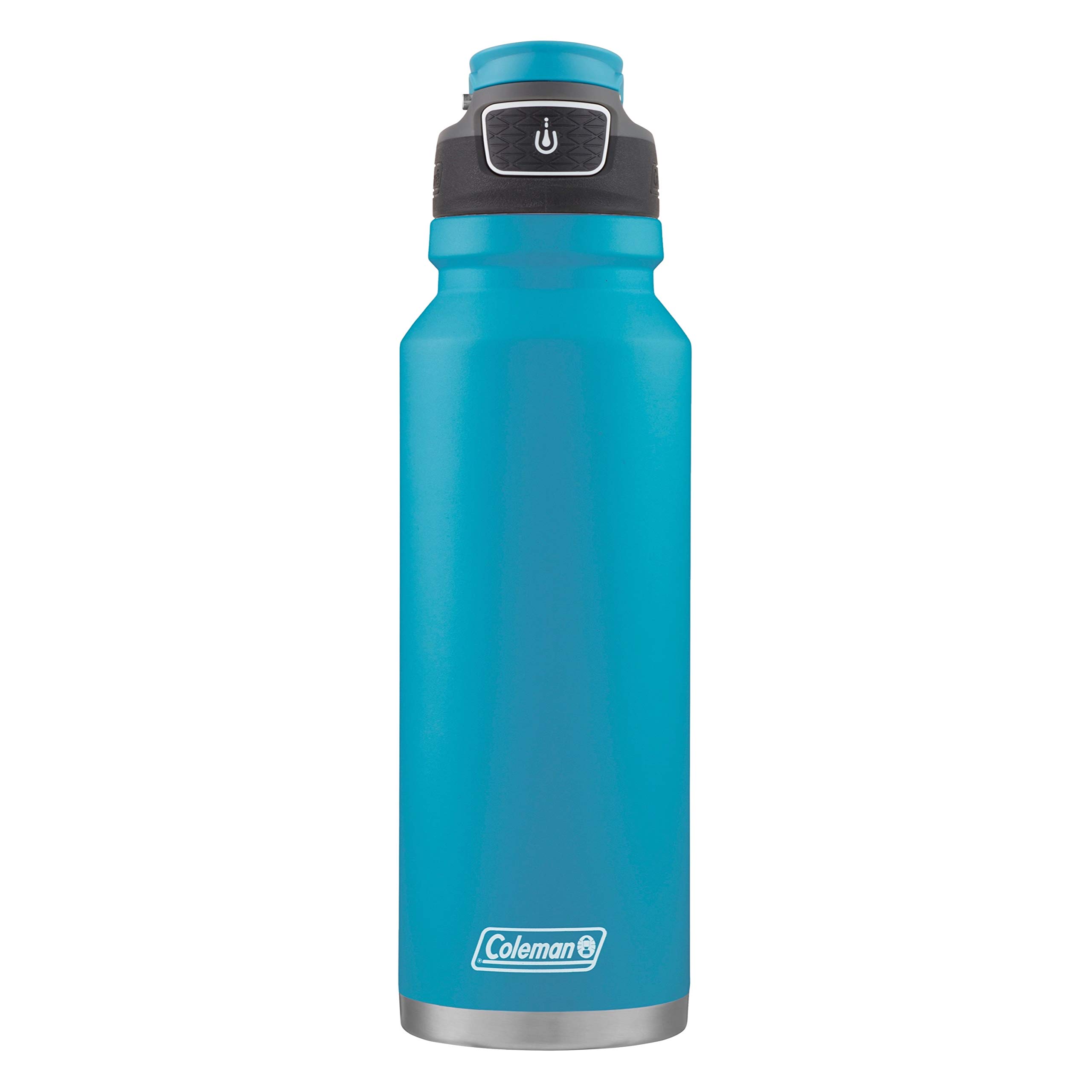 Coleman FreeFlow AUTOSEAL Stainless Steel Water Bottle, 40oz., Caribbean Sea