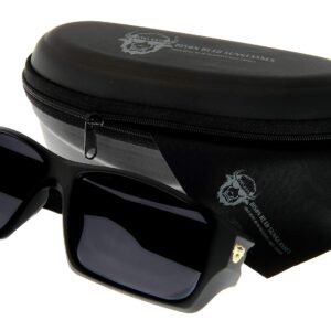 Bison Head High Plains Series XXL Shades - Black Frame/Smoke Lens