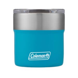 coleman sundowner insulated stainless steel rocks glass, 13oz, caribbean sea