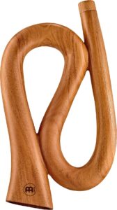 s-shaped professional didgeridoo for meditation, sound healing therapy, yoga and circular breathing — not made in china — mahogany wood, 2-year warranty