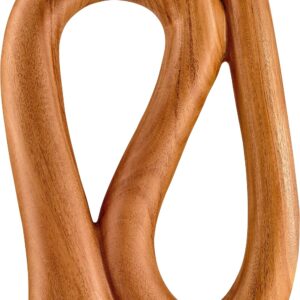 S-shaped Professional Didgeridoo for Meditation, Sound Healing Therapy, Yoga and Circular Breathing — NOT MADE IN CHINA — Mahogany Wood, 2-YEAR WARRANTY