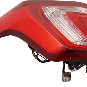 Evan Fischer Driver Side Tail Light Compatible with 2016-2019 Ford Explorer & 2016-2019 Police Interceptor Utility - FO2800251