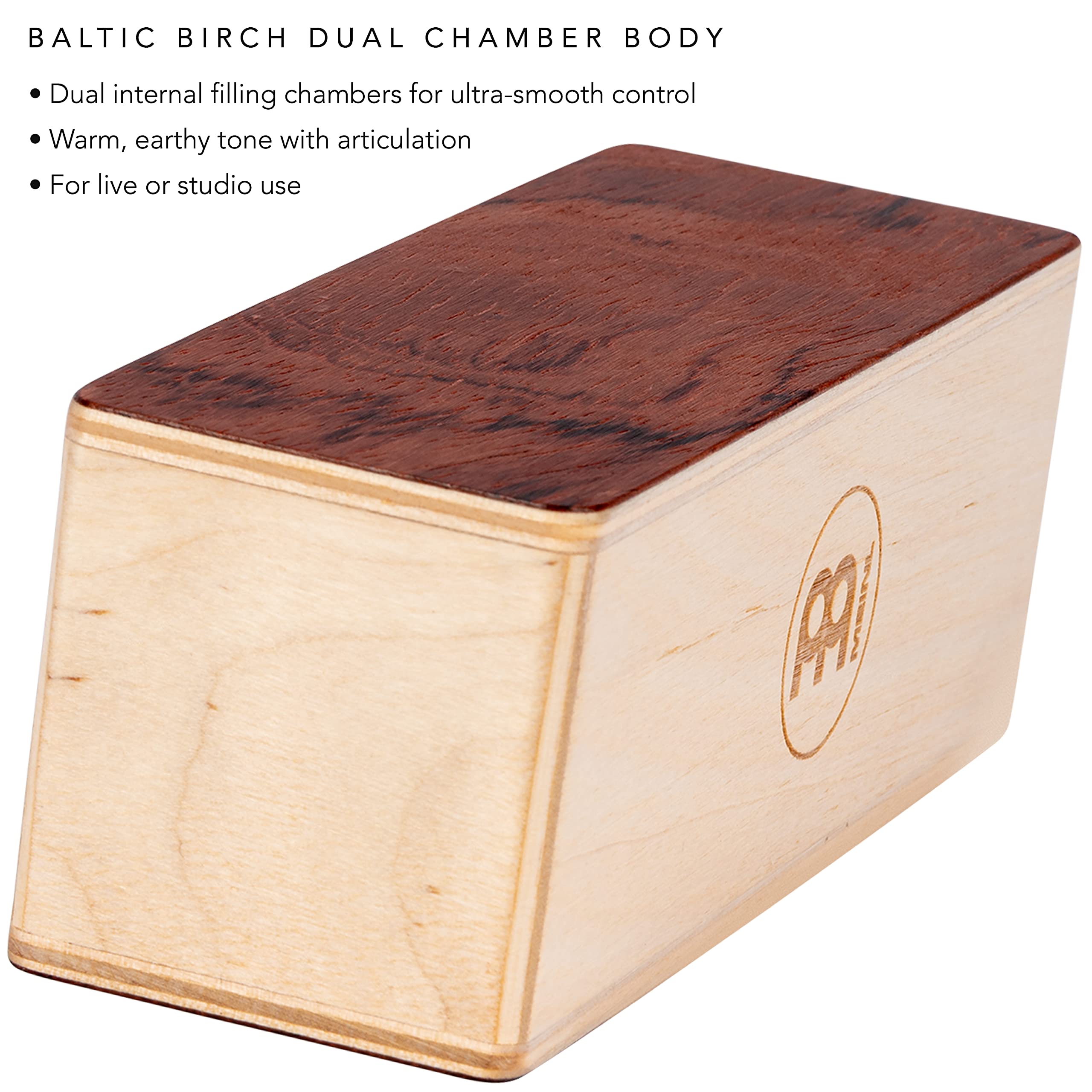 Meinl Percussion Shaker with Dual Filling Chambers for Greater Control and Ultra-Smooth Sounds — Made in Europe — Baltic Birch Wood, 2-Year Warranty (SH60)