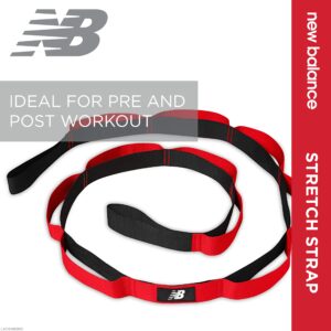 New Balance Stretching Strap with Loops for Flexibility - Stretch Bands for Yoga & Physical Therapy - Exercise & Workout Straps