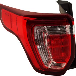 Evan Fischer Driver Side Tail Light Compatible with 2016-2019 Ford Explorer & 2016-2019 Police Interceptor Utility - FO2800251