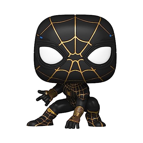 Funko POP Marvel: Spider-Man: No Way Home - Spider-Man in Black and Gold Suit, 3.75 inches, (56827)