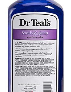 Dr Teal's Foaming Bath Variety Gift Set (2 Pack, 34oz ea.) - Soothe & Sleep Lavender & Relax & Relief Eucalyptus & Spearmint - Pure Epsom Salt & Essential Oils Alleviate Stress & Clear The Mind