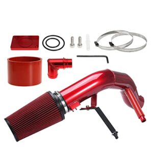 6.0 cold air intake kit for ford f250 f350 f450 2003 2004 2005 2006 2007 excursion 6.0l diesel red