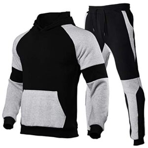 hhgked men's track suits 2 piece set active jogging suits long sleeve sweatsuits casual outfits