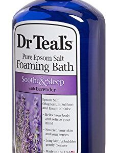 Dr Teal's Foaming Bath Variety Gift Set (2 Pack, 34oz ea.) - Soothe & Sleep Lavender & Relax & Relief Eucalyptus & Spearmint - Pure Epsom Salt & Essential Oils Alleviate Stress & Clear The Mind