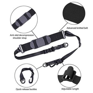 Gutezeiten Kick Scooter Shoulder Strap Compatible for Carrying Beach Chair, Electric Scooter,Kids Bike,Foldable Bikes, Balance Bikes, Yoga Mat,Adjustable Should Belt Straps with Non-Slip Shoulder Pad