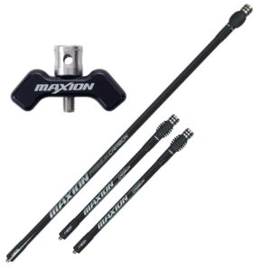 maxion cartel archery carbon 30" & 12" stabilizers/v-bar kit for target bow/made in korea