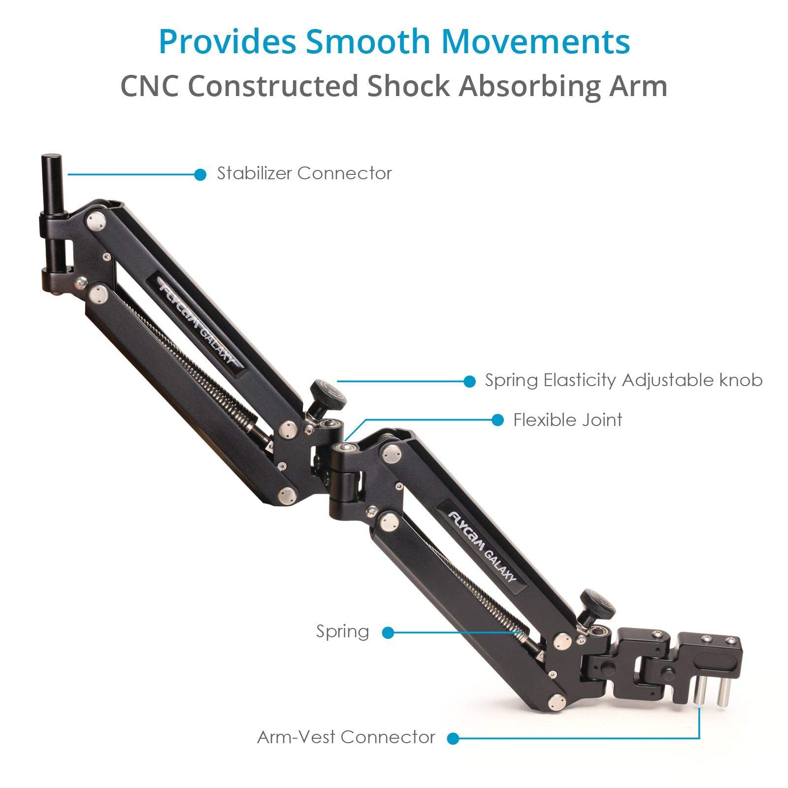 Flycam Galaxy Dual Arm & Vest with Redking Video Camera Stabilizer (FLCM-GLXY-RK) Professional Stabilization System