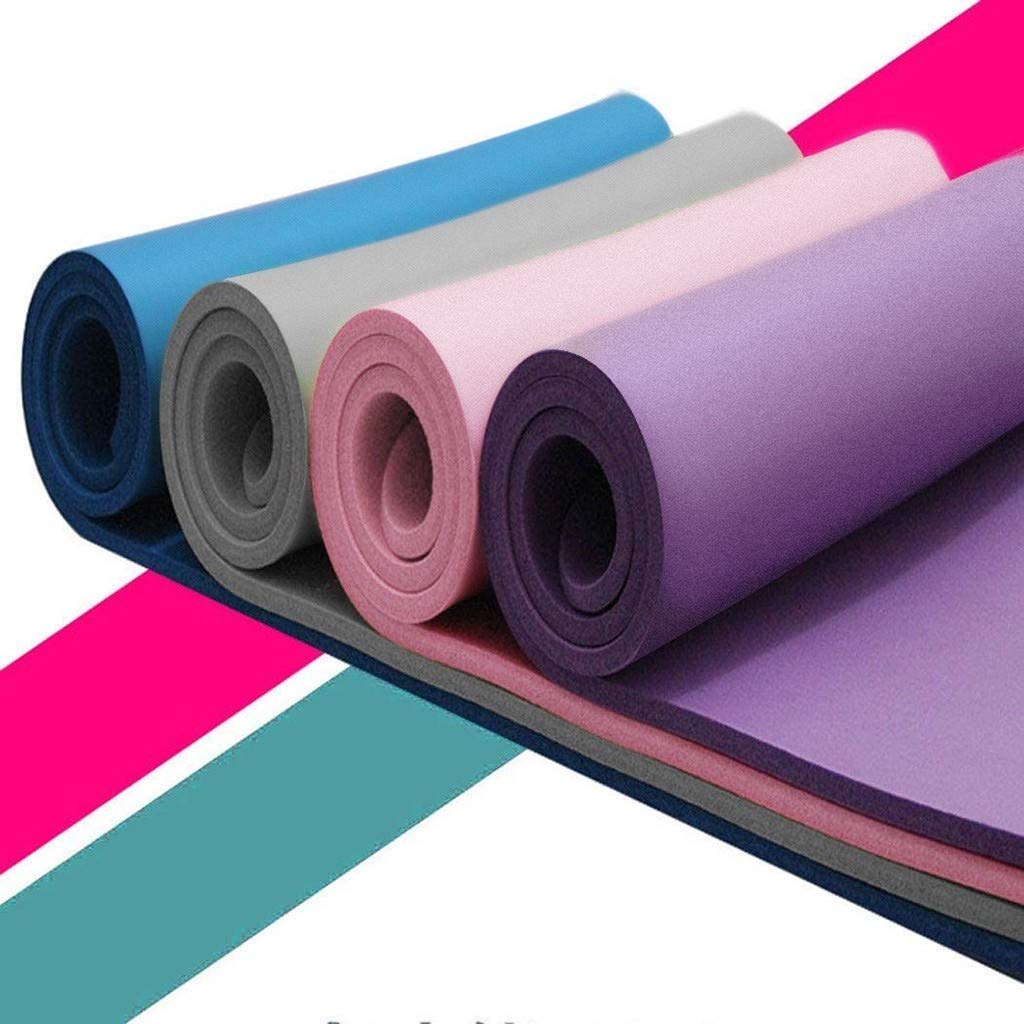 Naiflowers Yoga Stretching Extra Thick Durable Yoga Mat High Density Anti-Tear t Anti-Skid Exercise Lose Weight (Green)