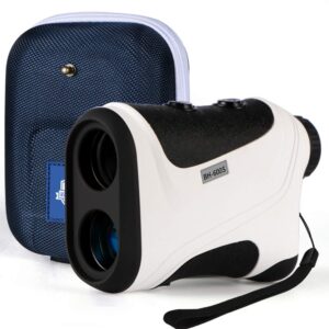 golf laser rangefinder for golf & hunting range finder gift, distance finder with slope mode, flag pole locking vibration fast focus system (bh600s)