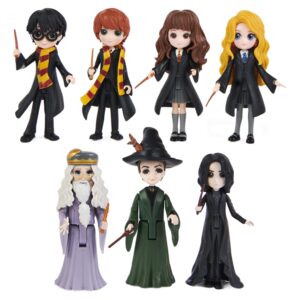 wizarding world harry potter, magical minis collector set with 7 collectible 3-inch toy figures, kids toys for ages 5 and up