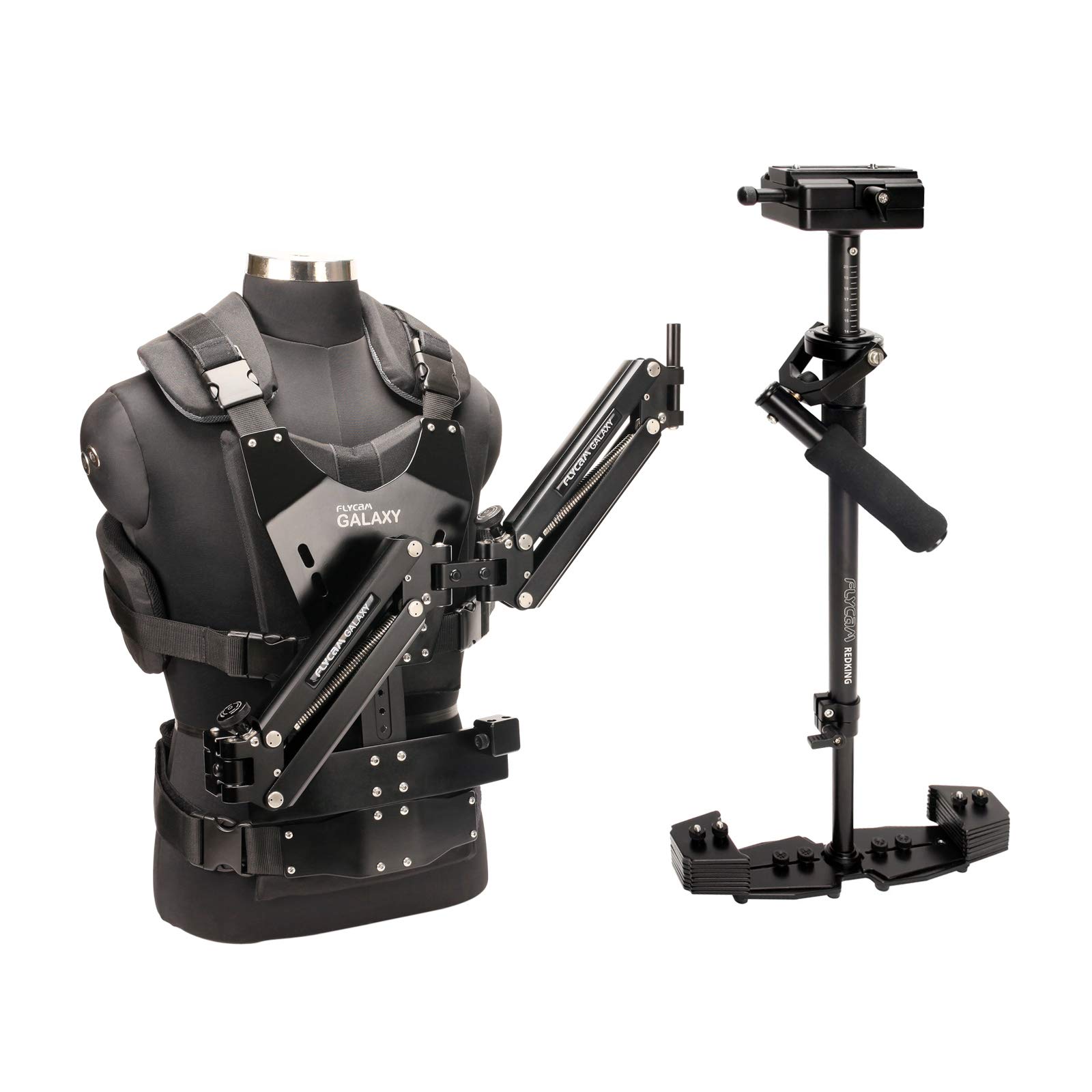 Flycam Galaxy Dual Arm & Vest with Redking Video Camera Stabilizer (FLCM-GLXY-RK) Professional Stabilization System