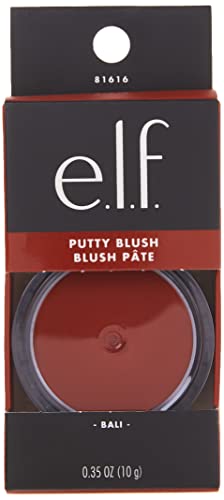 e.l.f. Putty Blush, Creamy & High-Pigment Formula For A Natural Glow, Delivers A Semi-Matte & Powder Finish, Vegan & Cruelty-Free, Bali