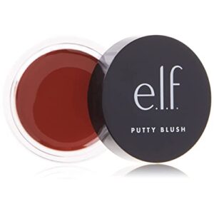 e.l.f. putty blush, creamy & high-pigment formula for a natural glow, delivers a semi-matte & powder finish, vegan & cruelty-free, bali