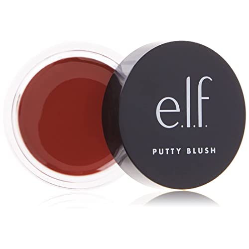 e.l.f. Putty Blush, Creamy & High-Pigment Formula For A Natural Glow, Delivers A Semi-Matte & Powder Finish, Vegan & Cruelty-Free, Bali