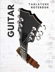 guitar tablature notebook - tablature and staff: "blank guitar tablature paper, standard tab manuscript paperback chord chart ukulele strumming, circle of fifths "