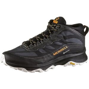 merrell men's walking hiking boots, black/white, 11 au