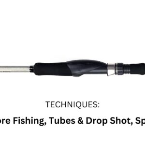 Fitzgerald Vursa Series Spinning Rods 6'9"-7'6” Most Versatile Rods, Lightweight & Sensitive Tournament Performance Designed for Freshwater and Inshore, Great for Bass, Walleye or Musky Fishing