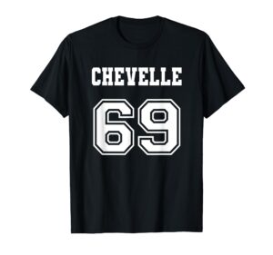 jersey style chevelle 69 1969 old school muscle car t-shirt