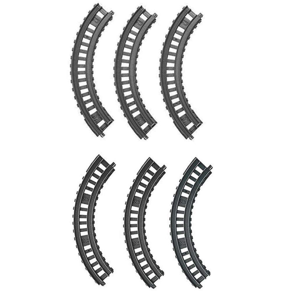 Replacement Parts for Thomas The Train - FJL40 ~ Thomas & Friends Trackmaster Dino Escape Train Track Set ~ Replacement Elevation Curve Tracks ~ 3 EL and 3 ER