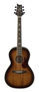 prs se parlor p20 acoustic electric, tobacco sunburst with gigbag