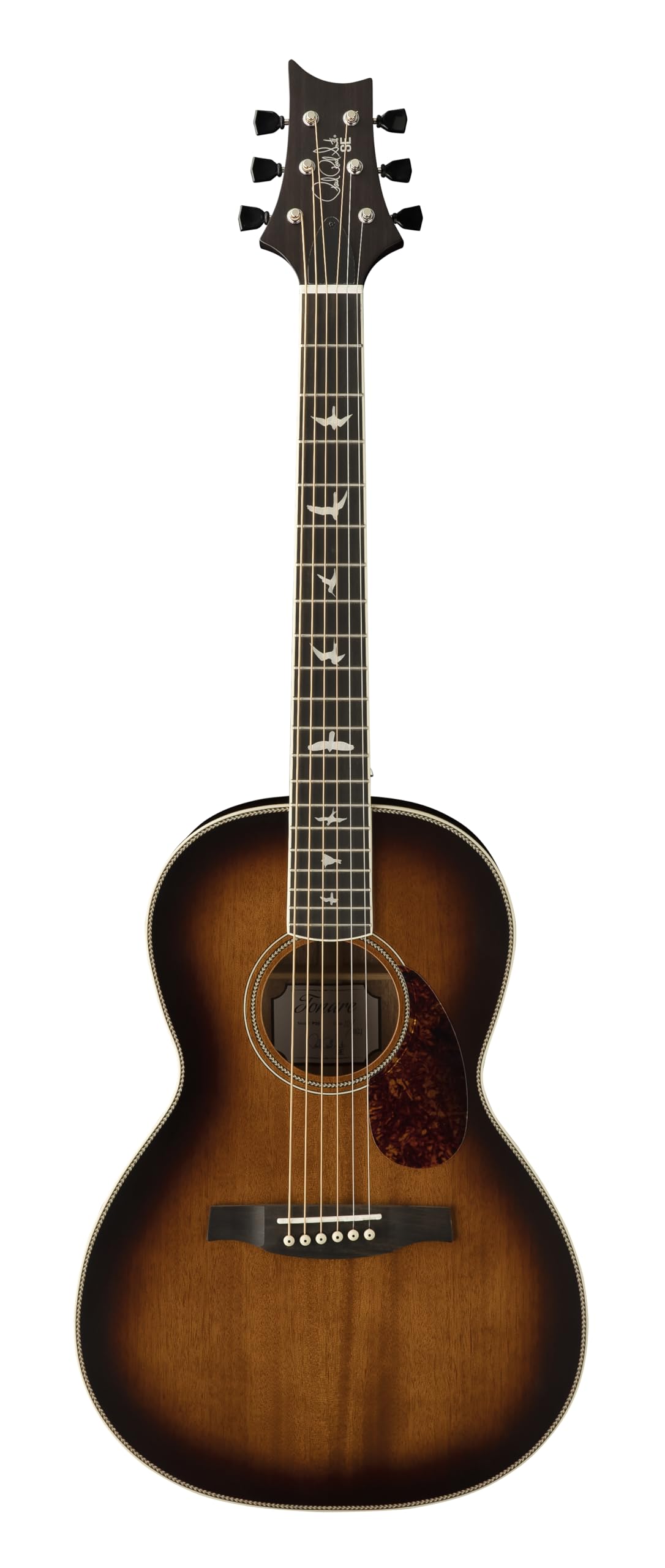 PRS SE Parlor P20 Acoustic Electric, Tobacco Sunburst with Gigbag